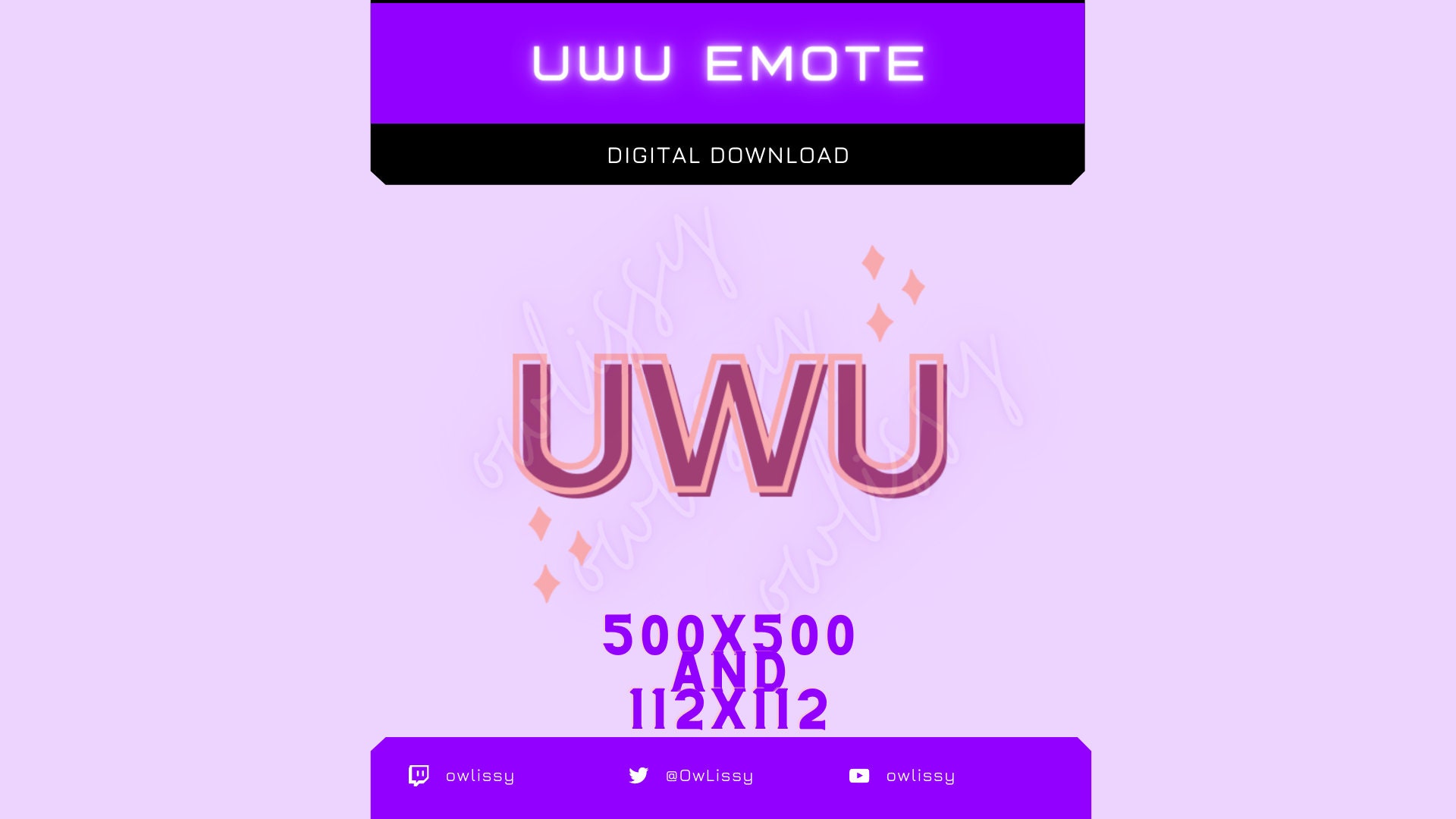UWU Emote Twitch and Discord Emote - Etsy