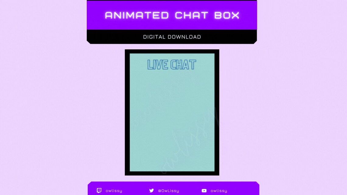 Animated Chat Box | 375x500 - Etsy