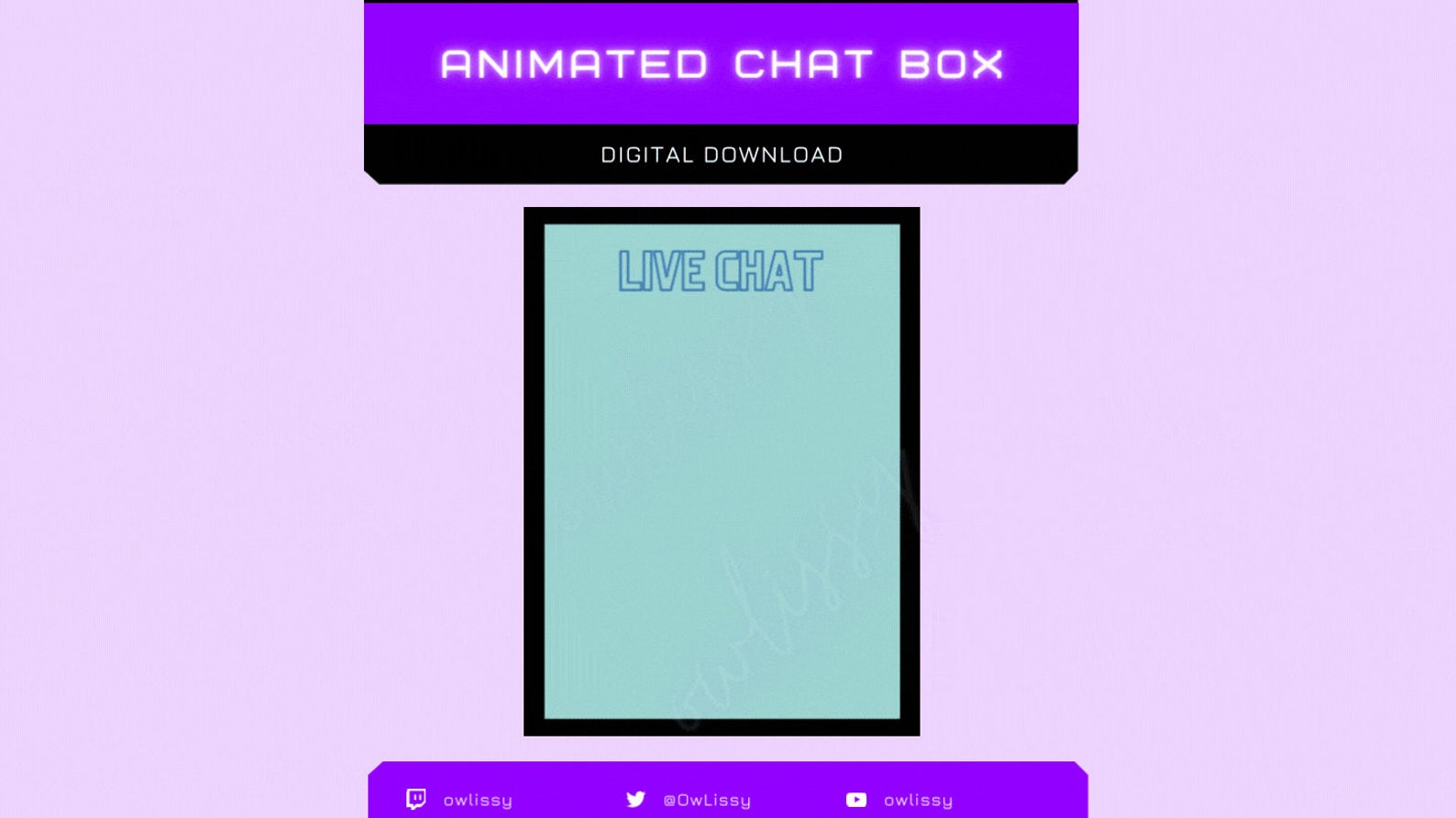 Animated Chat Box | 375x500 - Etsy