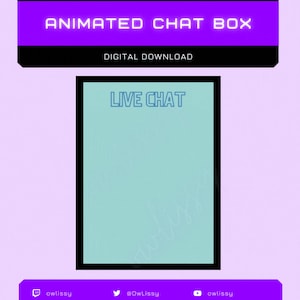Animated Chat Box | 375x500 - Etsy