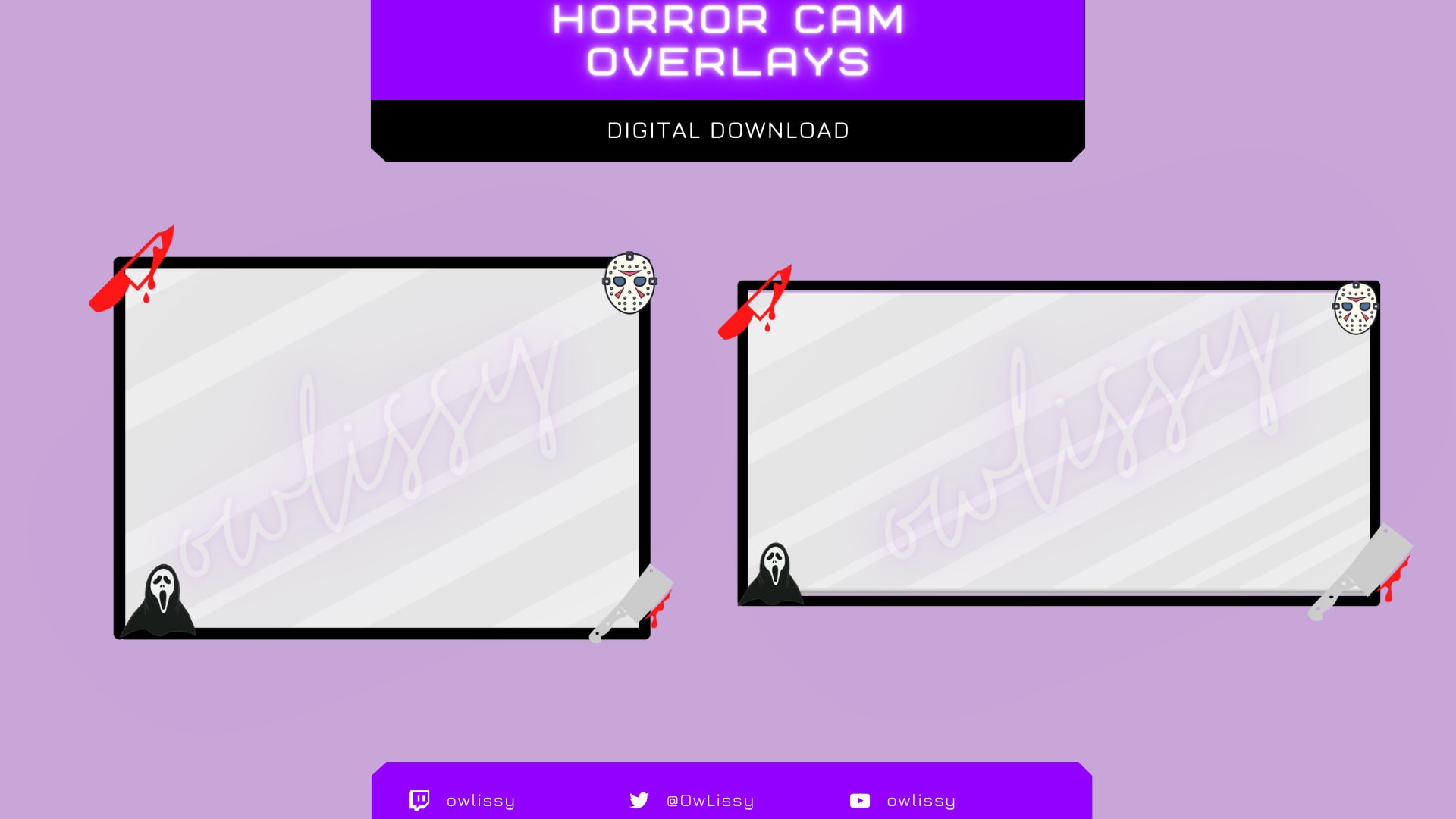 Horror Cam Overlay - Etsy