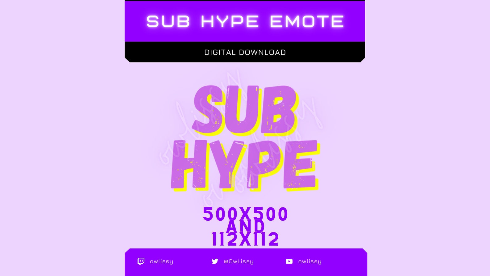 Sub Hype Emote | Twitch & Disord - Etsy