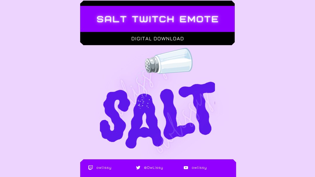 Salt Emote | Twitch & Discord - Etsy