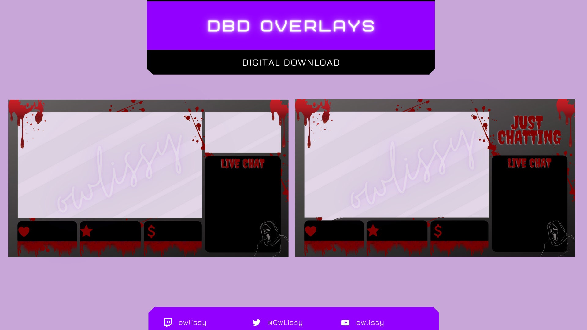Dead by Daylight Twitch Overlays - Etsy