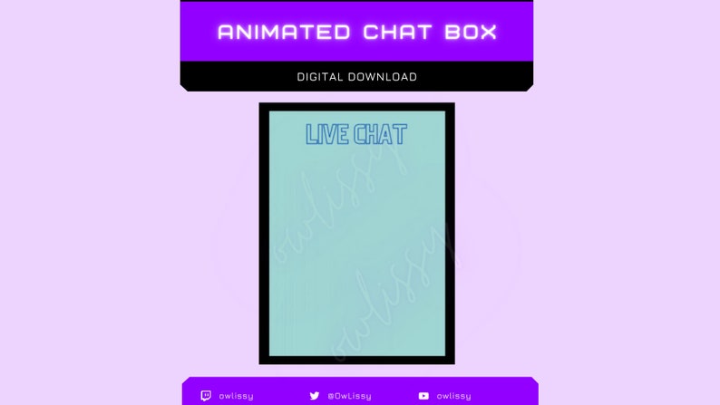Animated Chat Box | 375x500 - Etsy