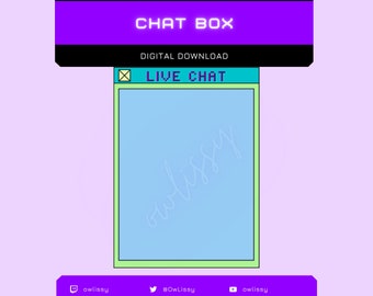 Twitch Chat Box Overlay Minimal and Aesthetic Chat Box Stream 2 Themes ...