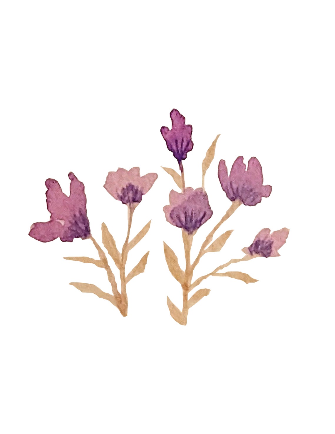 Spring Clip Art Watercolor Flowers Pastel Flower Clip Art - Etsy