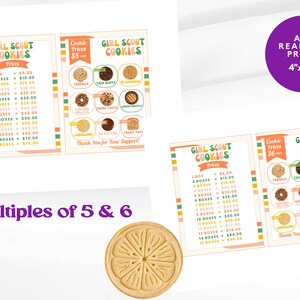2024 Girl Scout Cookie Lanyard, Printable LBB ABC Price Menu, Cookie ...