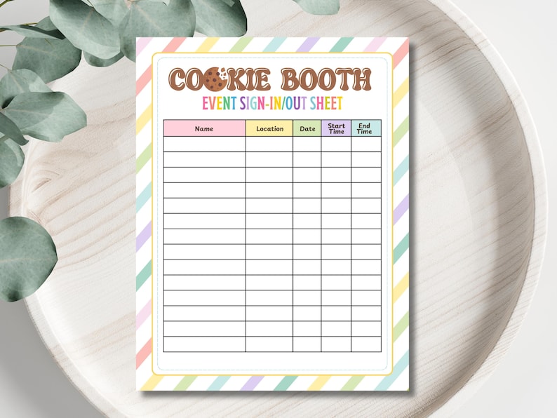 Fundraiser Booth Inventory and Money Tracker | Youth Fundraiser Sales ...