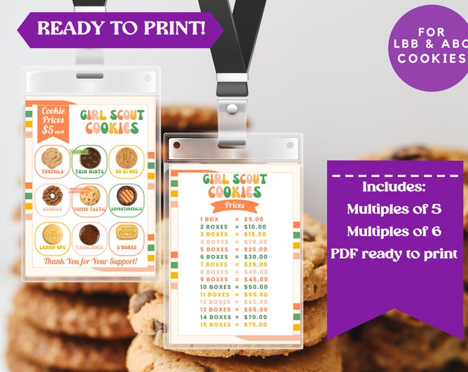 Printable Cookie Sales Order Form Receipt Editable Cookie Pre-order ...