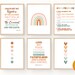 Set of 6 Christian Boho Bible Verse Poster for Sunday School Classroom ...