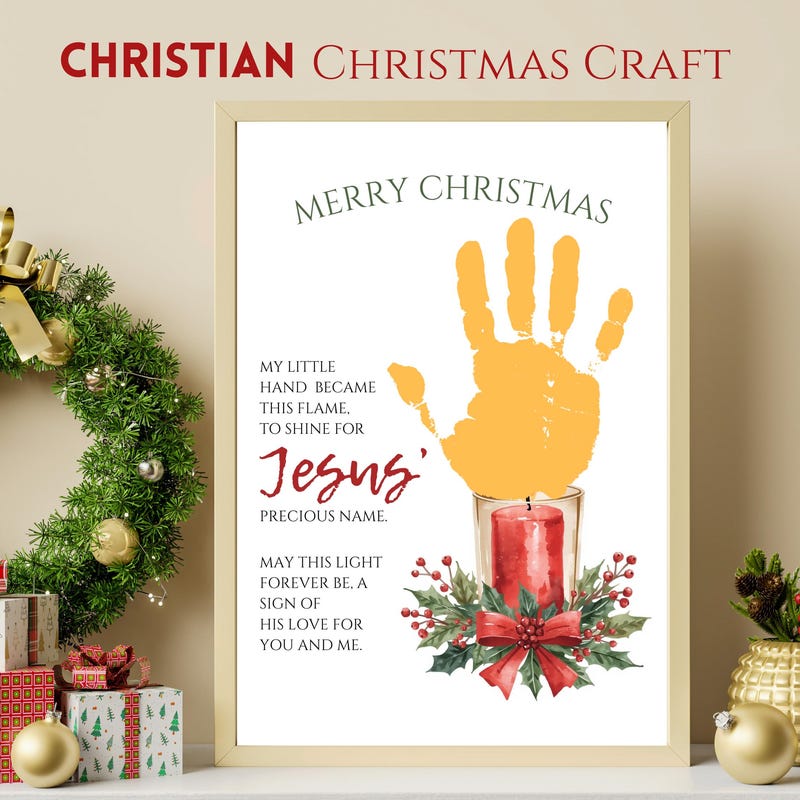 Christmas Handprint - Etsy