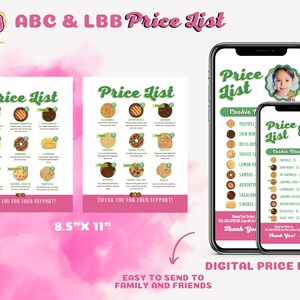 2024 LBB and ABC Girl Scout Cookie Signs and Forms, Editable and ...