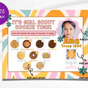 Editable Girl Scout Cookie Sign 2024, LBB ABC Cookie Menu Price List ...