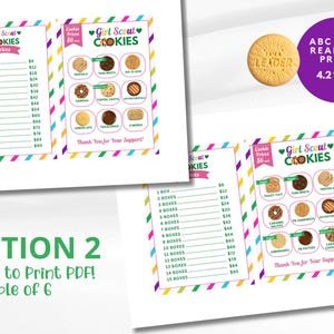 2025 Girl Scout Cookie Lanyard, Printable LBB ABC Price Menu, Cookie ...
