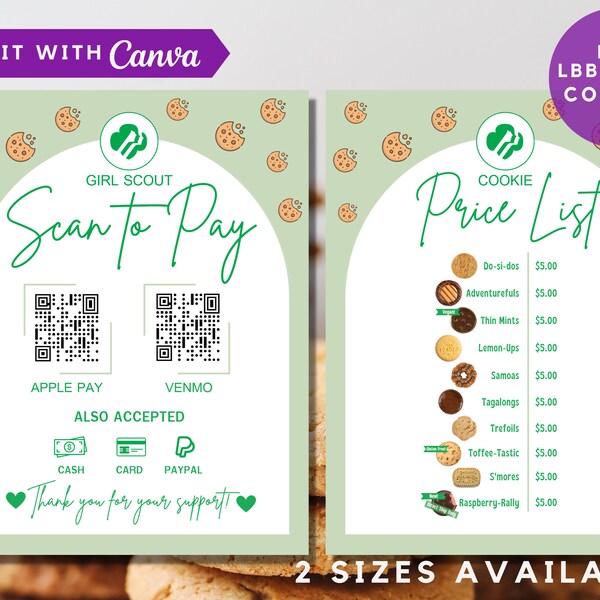 Girl Scout Cookie Booth Flyer - Etsy