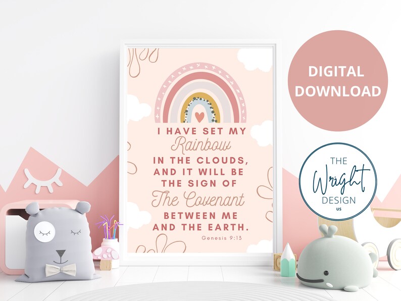 Genesis 9 13 I Have Set My Rainbow in the Clouds God's - Etsy