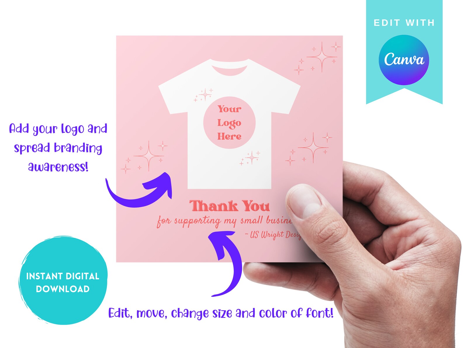 T- Shirt Care Instructions Template, HTV Washing Instructions Card,png ...