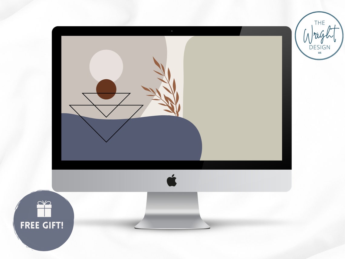 2022 2023 Cute Desktop Organizer Wallpaper Calendar Dark Blue - Etsy