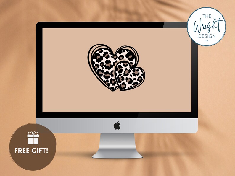 2023 2024 Leopard Cheetah Desktop Wallpaper Calendar, Cute Feminine ...