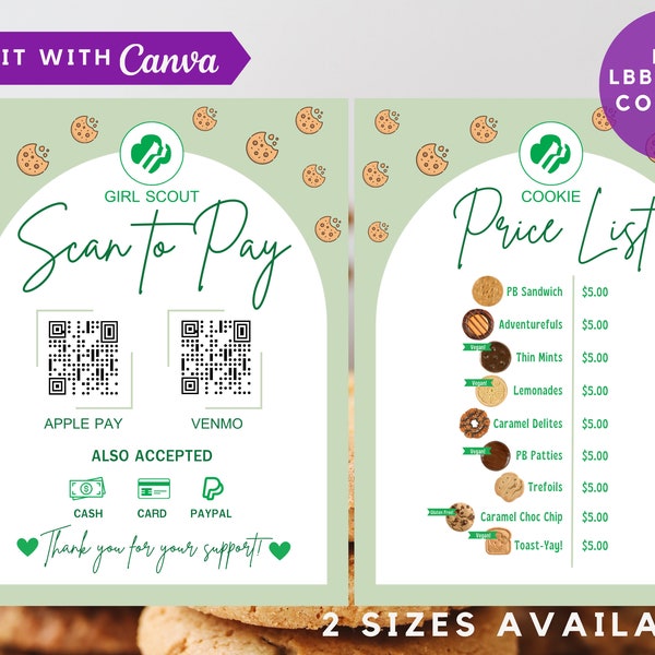Girl Scout Qr Code Flyer - Etsy