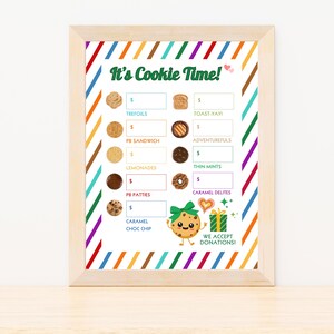 Girl Scout Cookie Sign 2024 2025 Printable, LBB ABC Cookie Menu Price ...