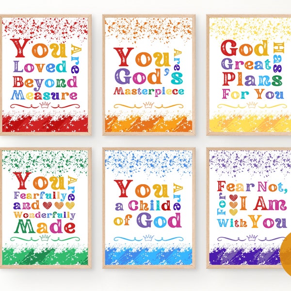 Kids Religious Poster - Etsy