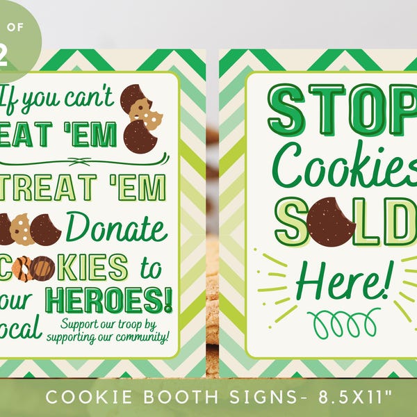 Girl Scout Cookie Booth Signs - Etsy
