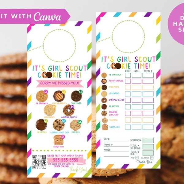 2024 Girl Scout Cookie Door Hangers - Etsy