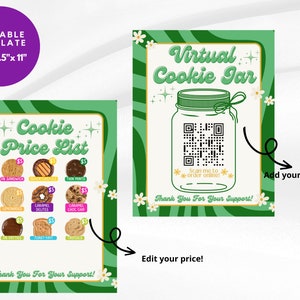 Editable Girl Scout Cookie Sign 2025, LBB ABC Retro Cookie Menu Price ...