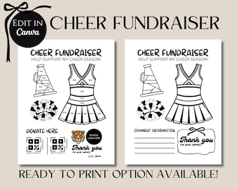 Sponsor My Uniform Digital Fundraiser Sheet - Etsy