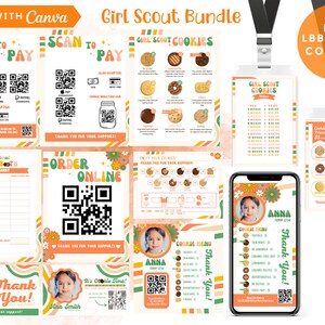 LBB ABC Girl Scout Cookie Bundle Signs Forms, 2024 2025 Editable Cookie ...