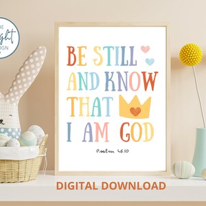Set of 3 Christian Bible Verse Poster for Kids, Children Sunday School ...