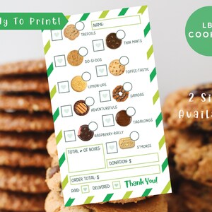 Girl Scout Cookie Thank You Note 2023 Printable LBB Order - Etsy