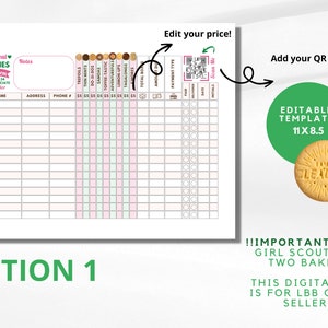 Girl Scout 2024 Order Form, LBB Cookie Price List, Editable & Printable ...