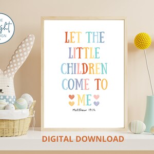 Set of 3 Christian Bible Verse Poster for Kids, Children Sunday School ...