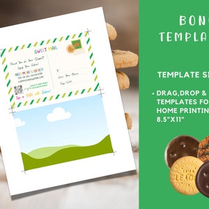 Girl Scout Cookie Thank You Note Template, Editable Printable Girl ...