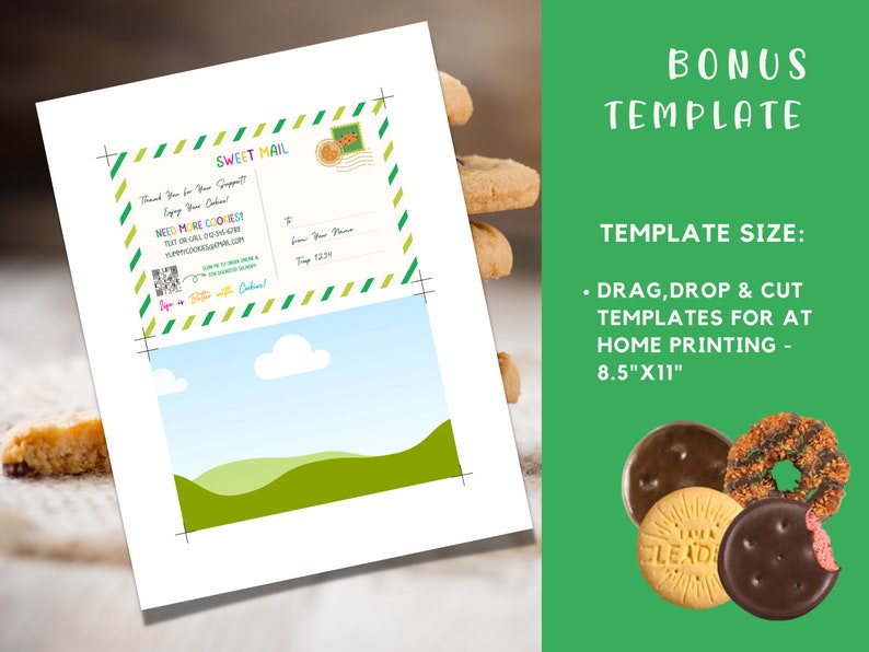 Girl Scout Cookie Thank You Note Template Editable Printable - Etsy
