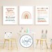 Set of 6 Christian Boho Bible Verse Poster for Sunday School Classroom ...