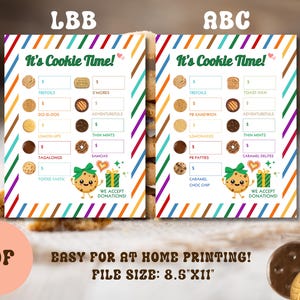 Girl Scout Cookie Sign 2024 Printable, LBB ABC Cookie Menu Price List ...