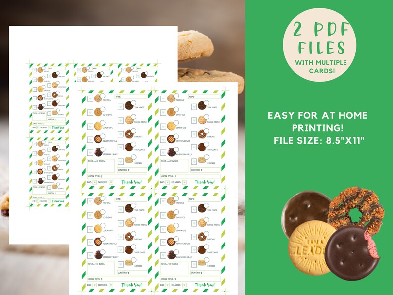 Girl Scout Cookie Thank You Note 2023 Printable LBB Order - Etsy