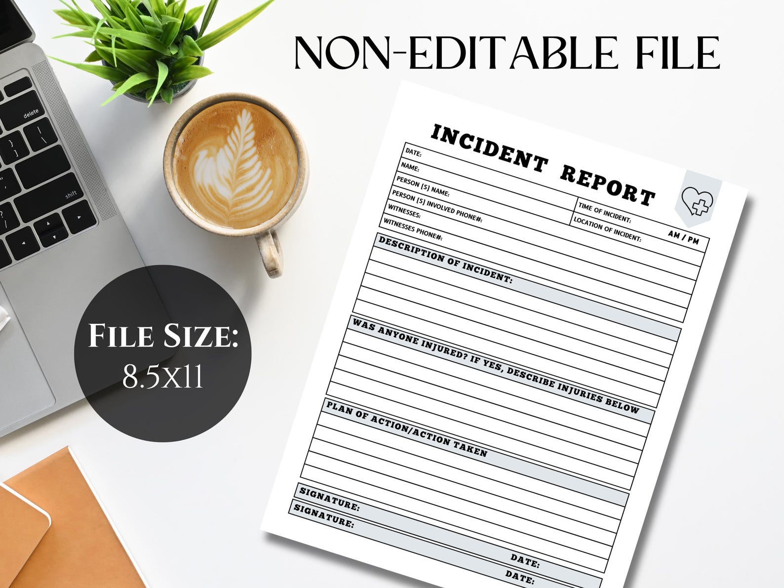 Incident Report Form, Daycare Ouch Accident Log Tracker, Printable ...