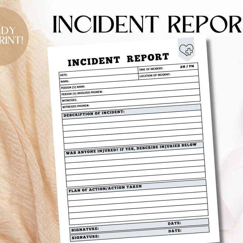Accident Report Card Kit - Etsy New Zealand