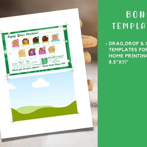 Retro Girl Scout Cookie Thank You Note 2024 2025, Editable ABC Order ...