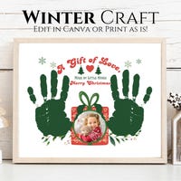 Reindeer Handprint Christmas Poem Craft, Preschool Christmas Art ...