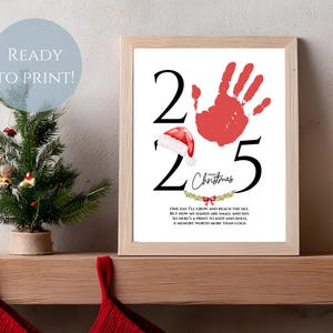 Christmas Handprint Art Bundle Printable Keepsake | Holiday Craft ...