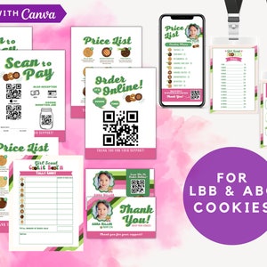 2024 LBB and ABC Girl Scout Cookie Signs and Forms, Editable and ...