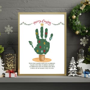 Christmas Handprint Art Bundle Printable Keepsake | Holiday Craft ...