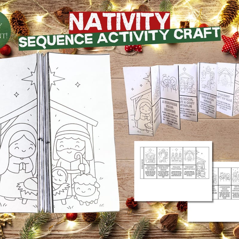 Book Folding Nativity - Etsy