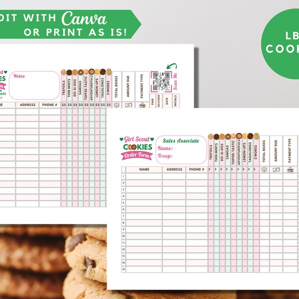2023 Girl Scout Cookie Order Form - Etsy